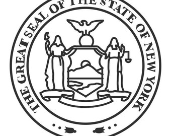 New York State Great Seal Logo Emblem Digital Vector .ai, .svg, .png - Etsy