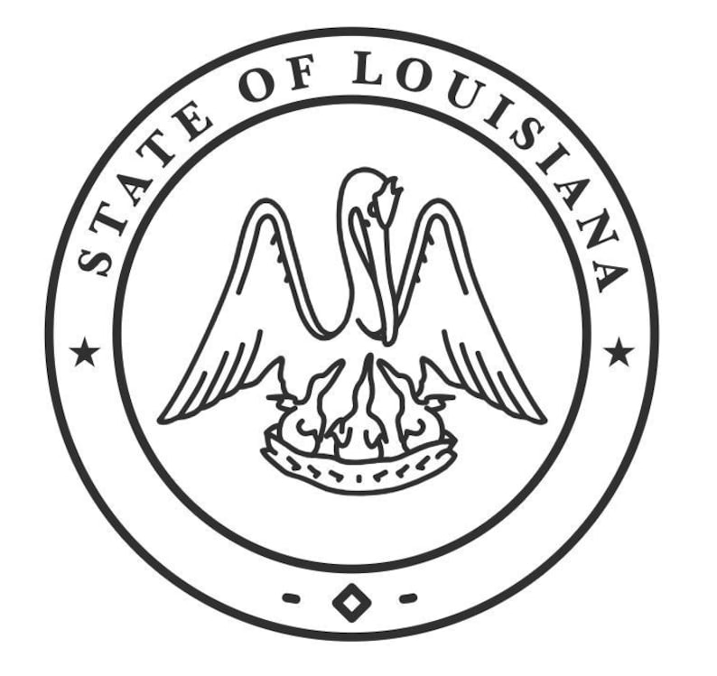 Louisiana State Great Seal Logo Emblem Digital Vector .ai, .svg, .png ...