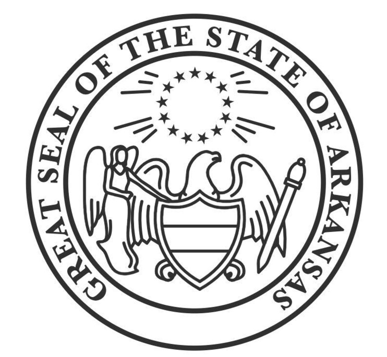 Arkansas State Great Seal Logo Emblem Digital Vector .ai, .svg, .png - Etsy
