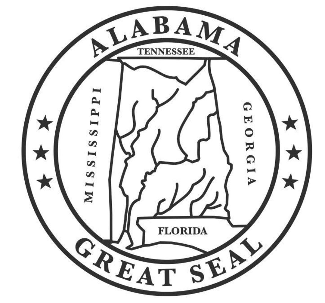 Alabama State Great Seal Logo Emblem Digital Vector .ai, .svg, .png - Etsy