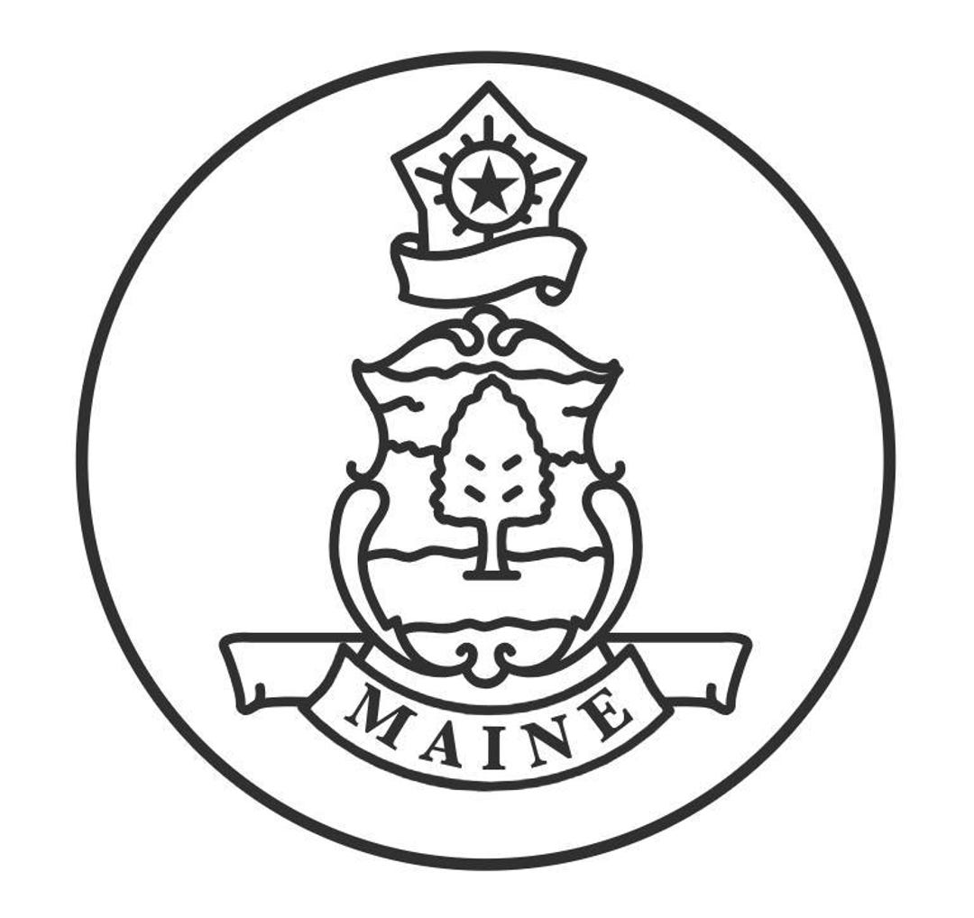 Maine State Great Seal Logo Emblem Digital Vector .ai, .svg, .png - Etsy