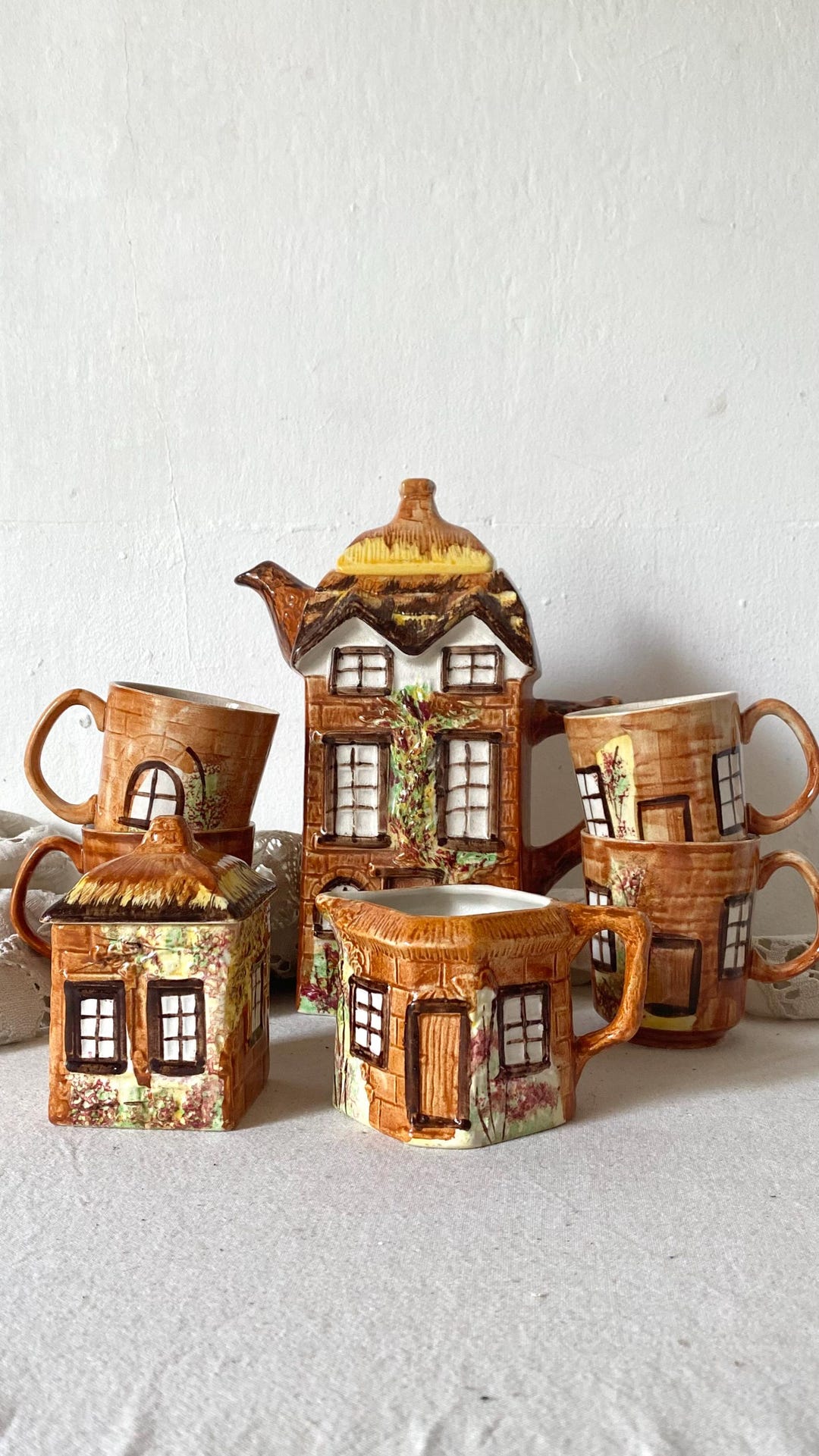 Kensington Cottage Ware Tea Set, Made in England, Cottage Ware Teapot ...