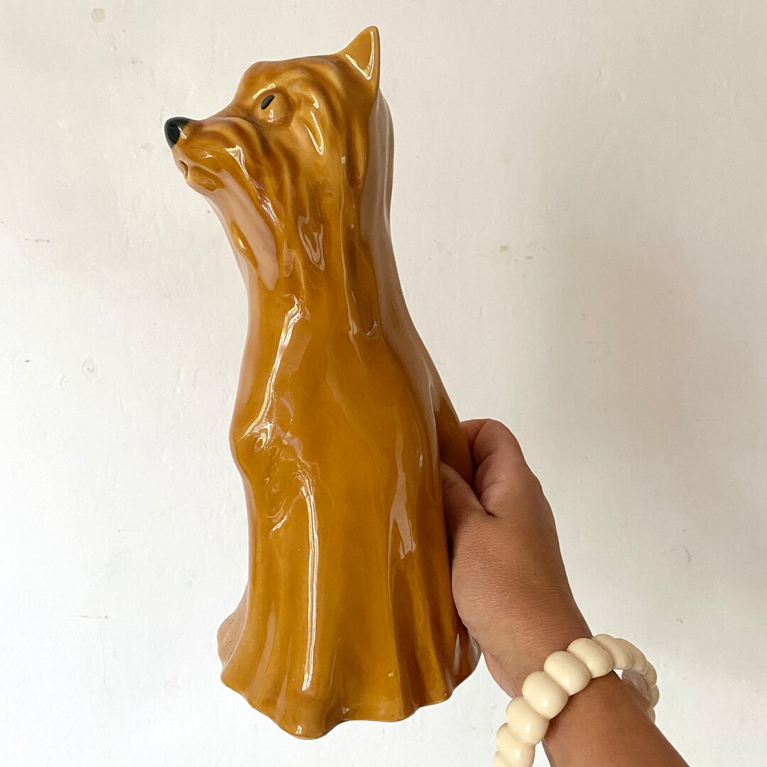 Zoomorphic Yorkshire Dog Slip Pitcher - Etsy