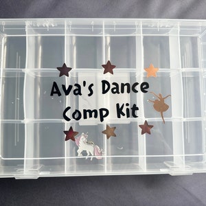 Personalized Dance Survival Kit, Custom Hair Accessory Box - Etsy