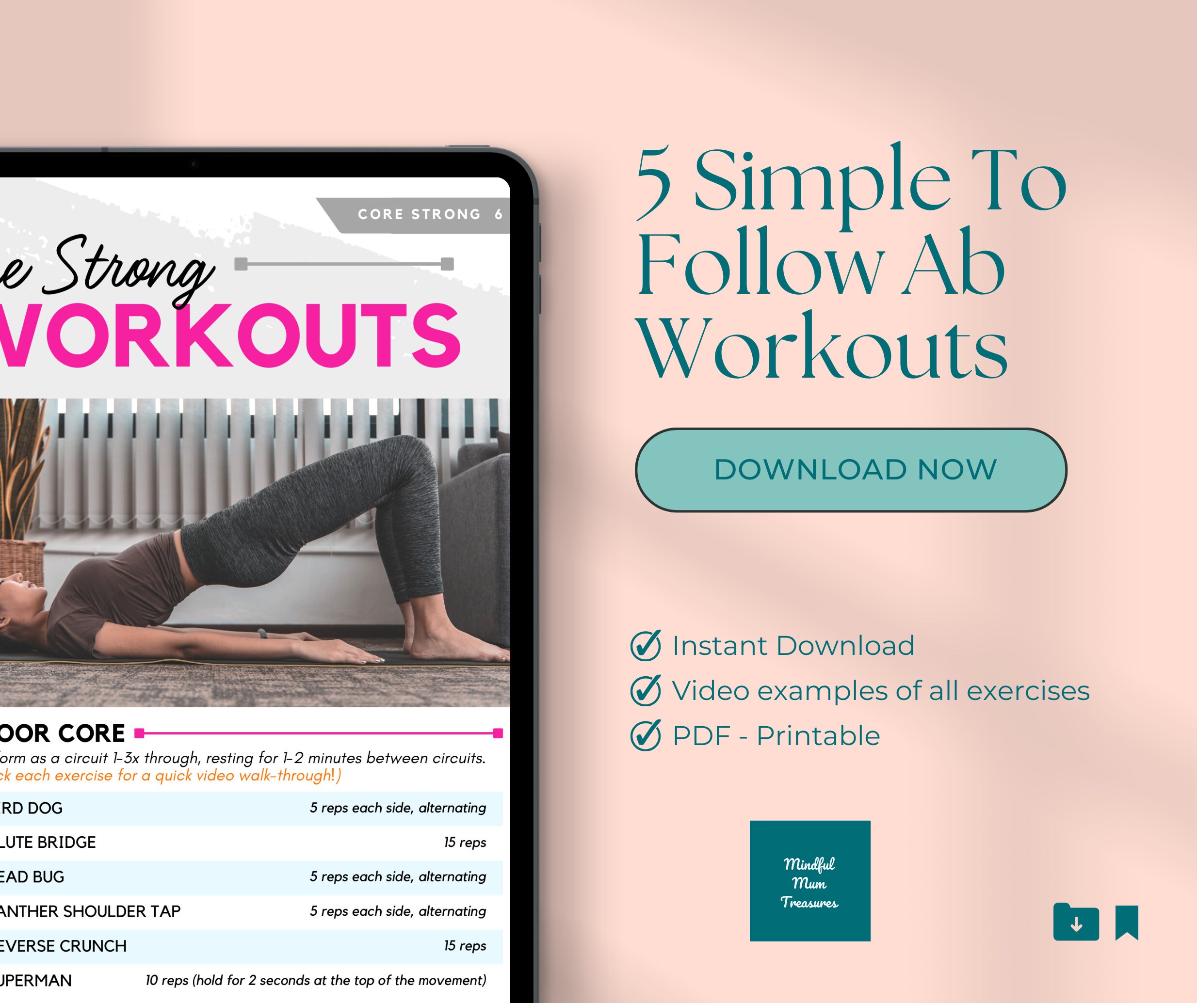 Abs Workout Guide At-home Fitness Plan Follow Along Ab Workouts ...