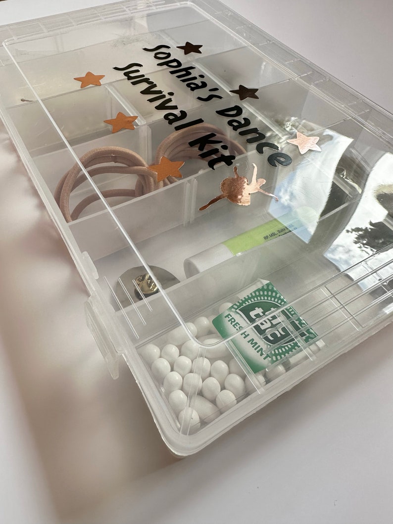 Personalized Dance Survival Kit, Custom Hair Accessory Box - Etsy
