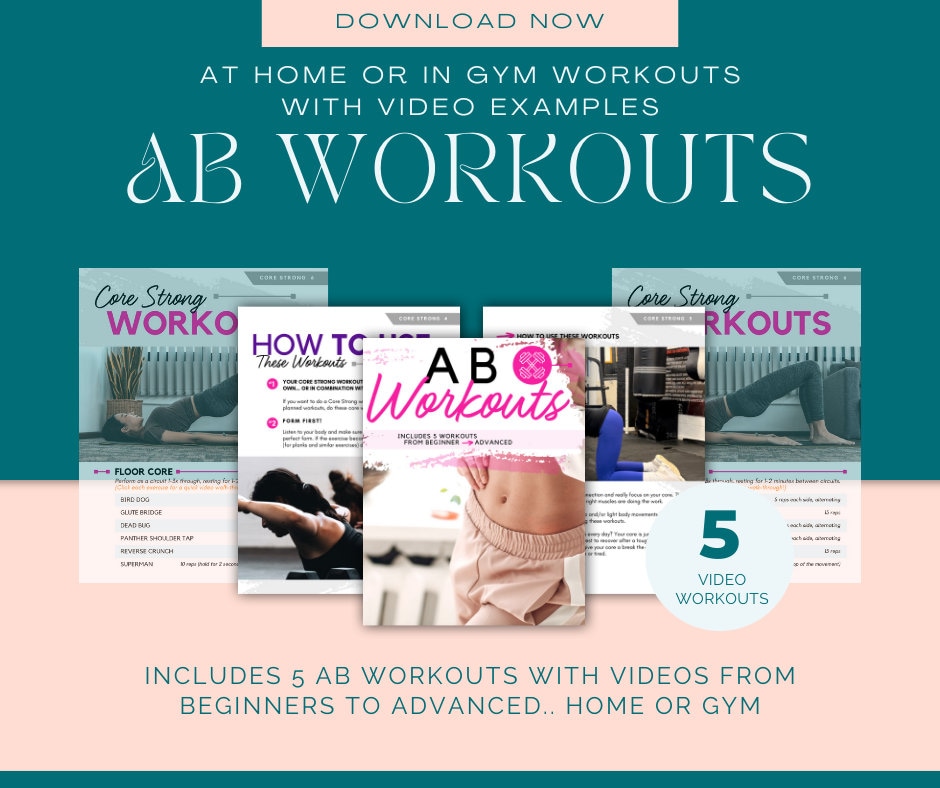 Abs Workout Guide At-home Fitness Plan Follow Along Ab Workouts ...