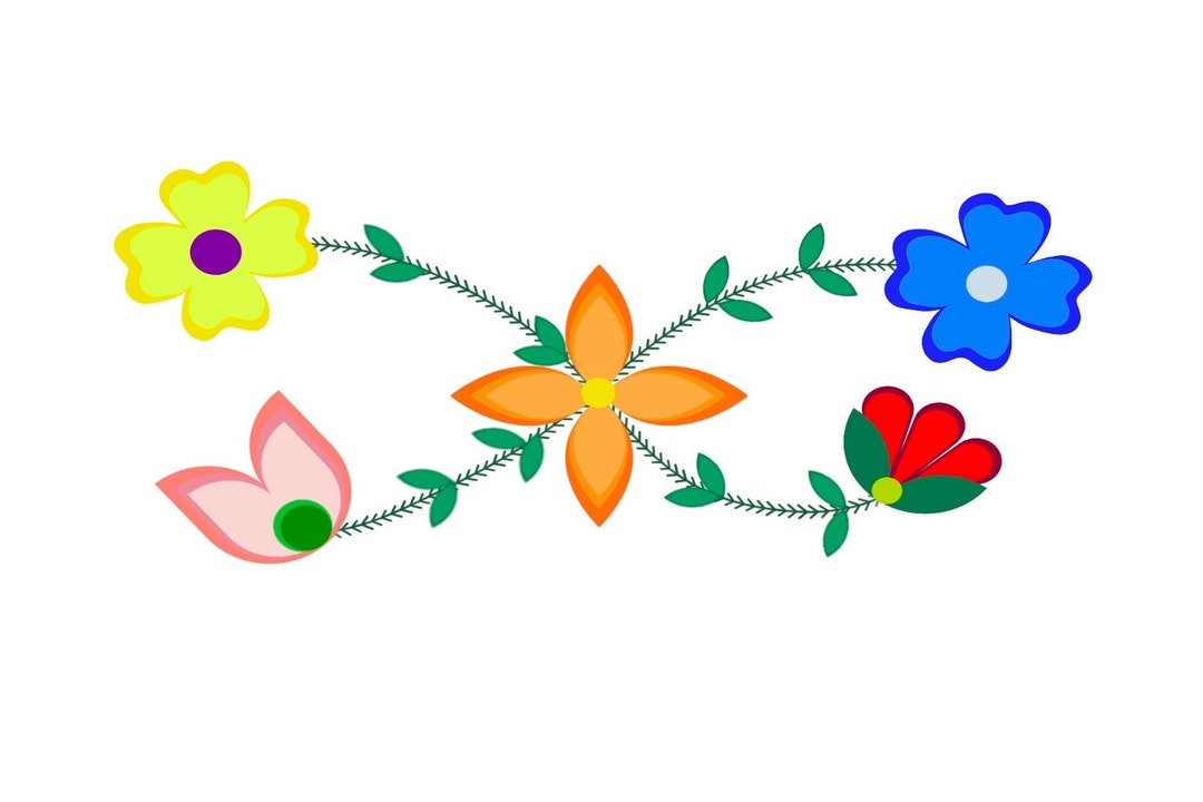 Indigenous Floral PNG - Etsy UK