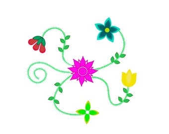 Native American Floral Pattern - Etsy