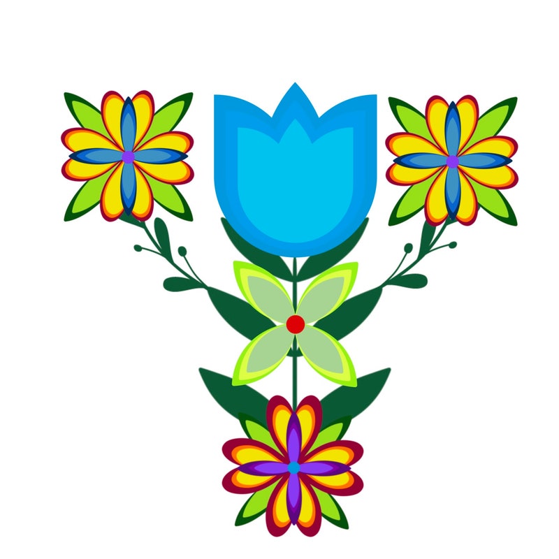 Indigenous Florals Svg - Etsy