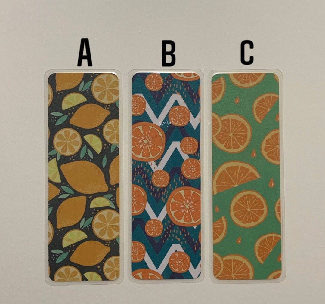 Oranges Bookmark Laminated Bookmark, Handmade, Gift Idea, Book ...