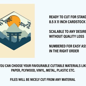 Mountain Shadow Box SVG, Shadow Box Svg, Nature Svg, Layered Mountains ...