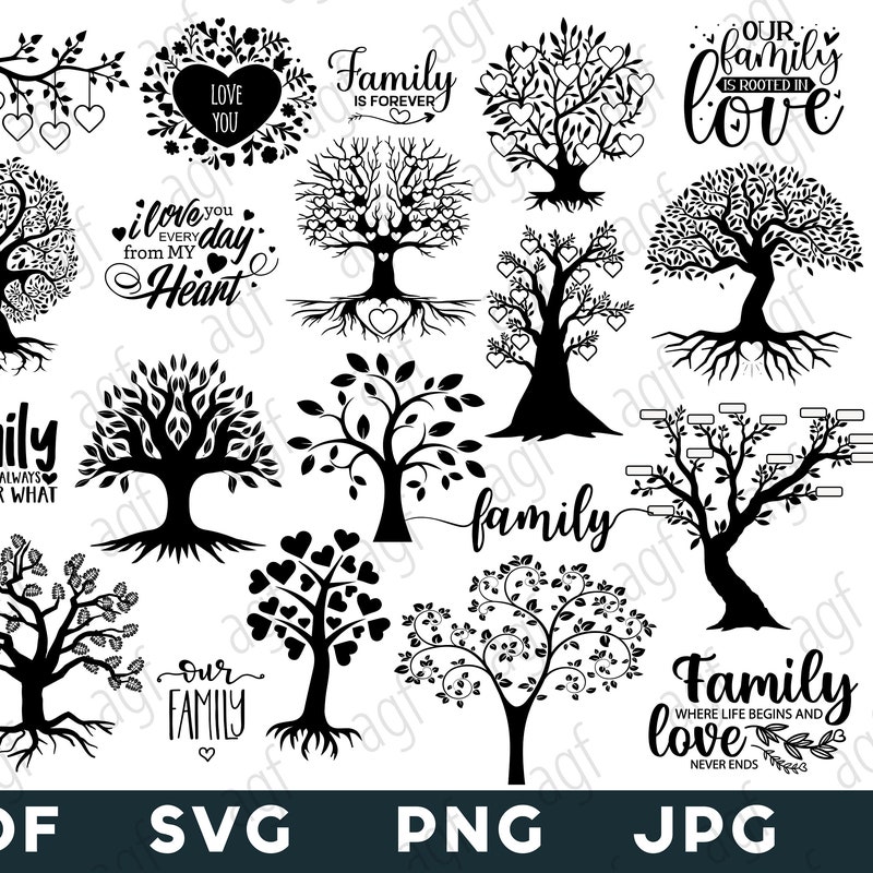 Family Tree Svg - Etsy