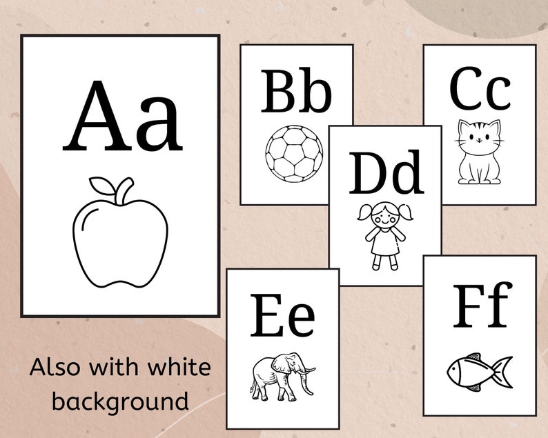 A-Z Alphabet classroom Alphabet Fruit Alphabet Poster - Etsy