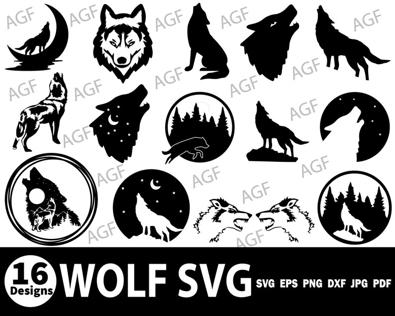 Wolf SVG Wolves Svg Wolf SVG Bundle Wolf SVG Howling Wolf - Etsy