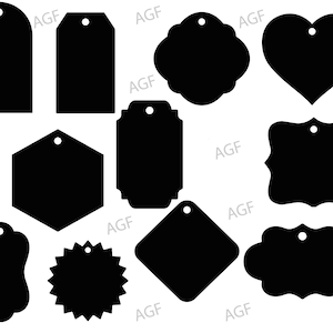 Svg Gift Tag Bundle | 30+ Printable Label Templates Digital Download ...