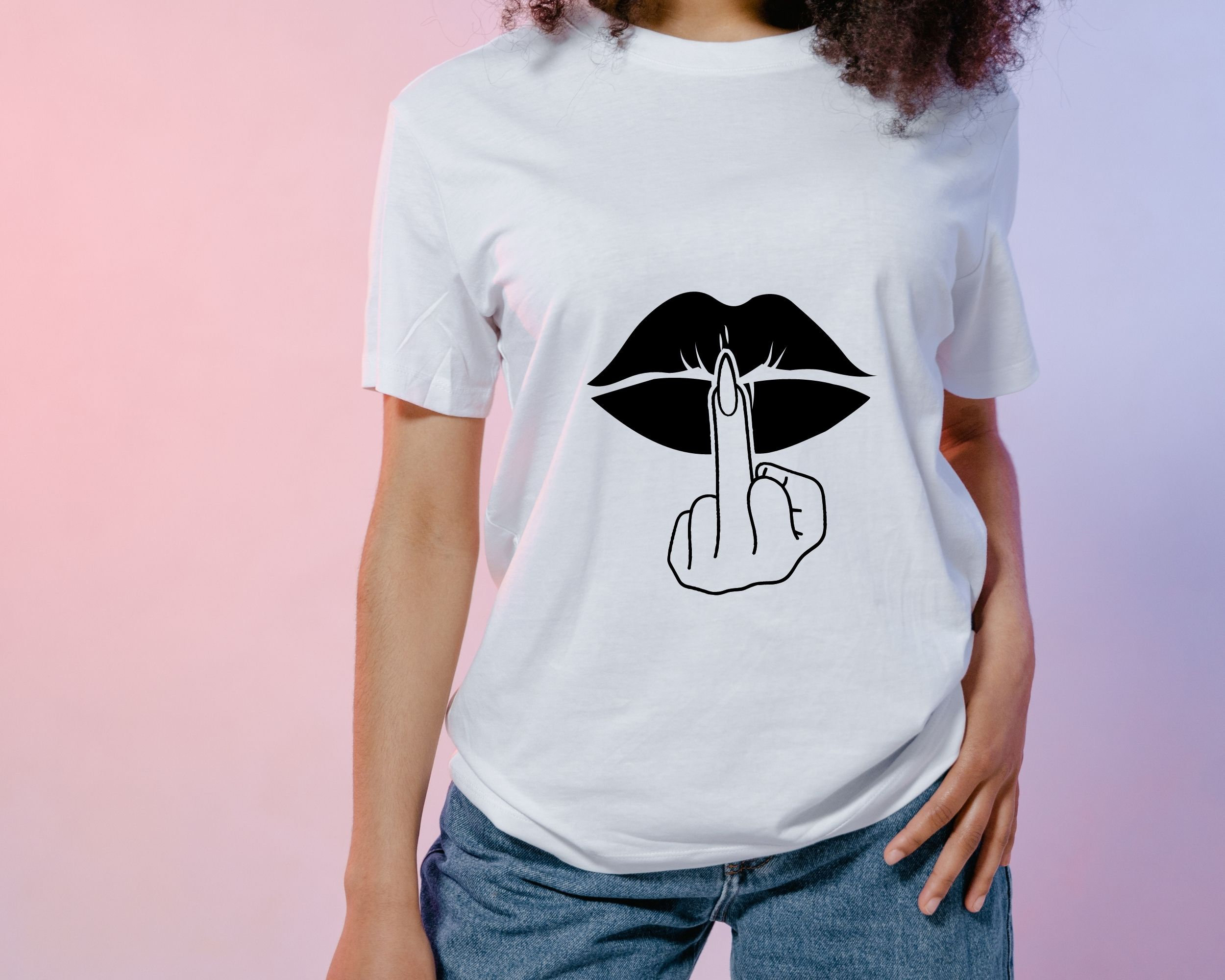 Middle Finger and Lips SVG Set for Crafting and Digital Downloads - Etsy