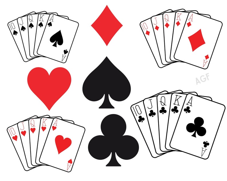 Poker Cards SVG: Aces Clip Art (digital Download) - Etsy