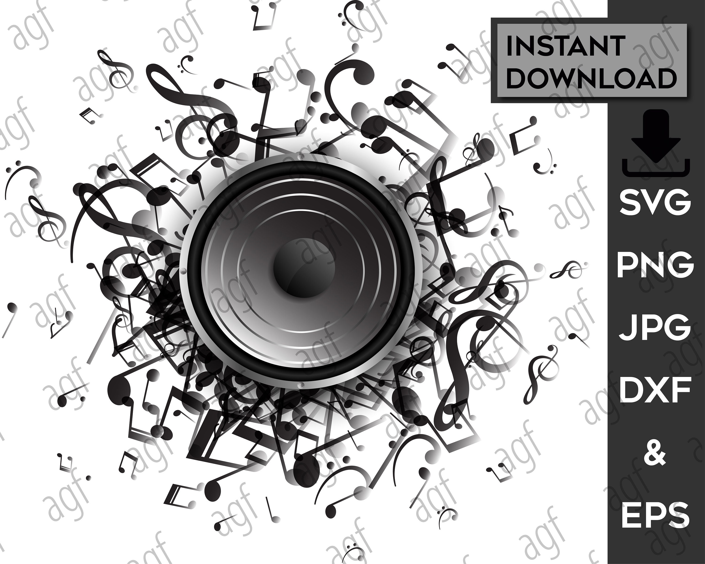 Music Notes Svg Musical Notes Clipart Musical Notes Svg - Etsy