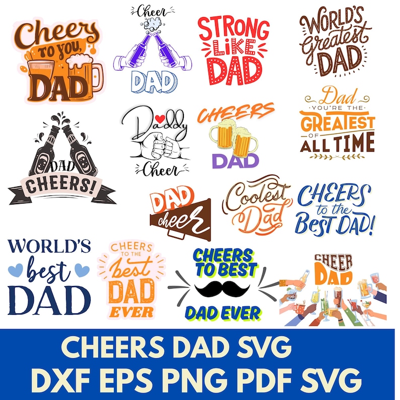 Cheers Svg|cheerleader's Dad Svg|fathers Day|dad Svg - Etsy