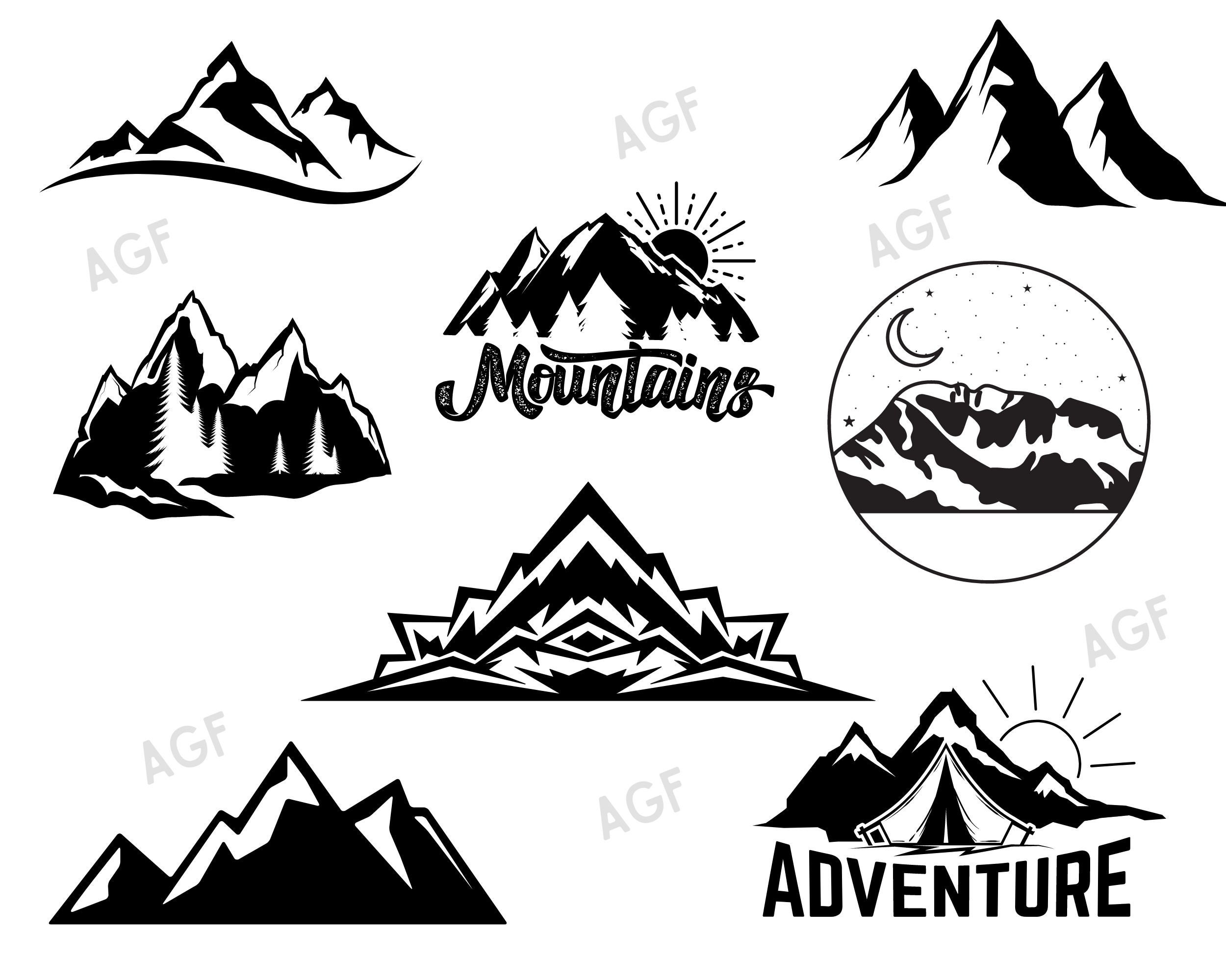 Bergen SVG Forest Svg Cricut. Berg svg clipart. Silhouet svg - Etsy ...