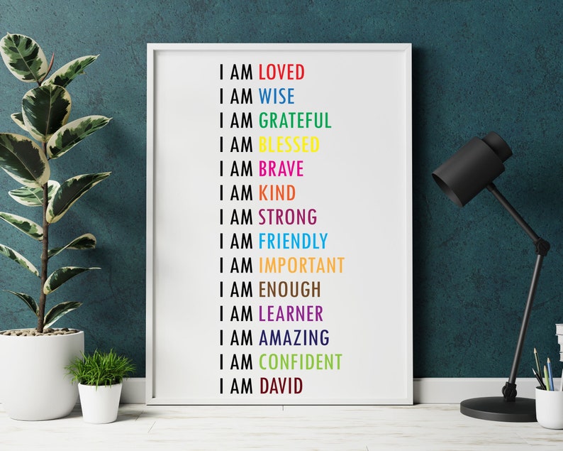 Affirmations for Kids Svg|classroom Png|motivational Png|homeschool ...