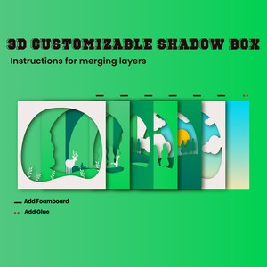 3D SVG Shadowbox - Etsy