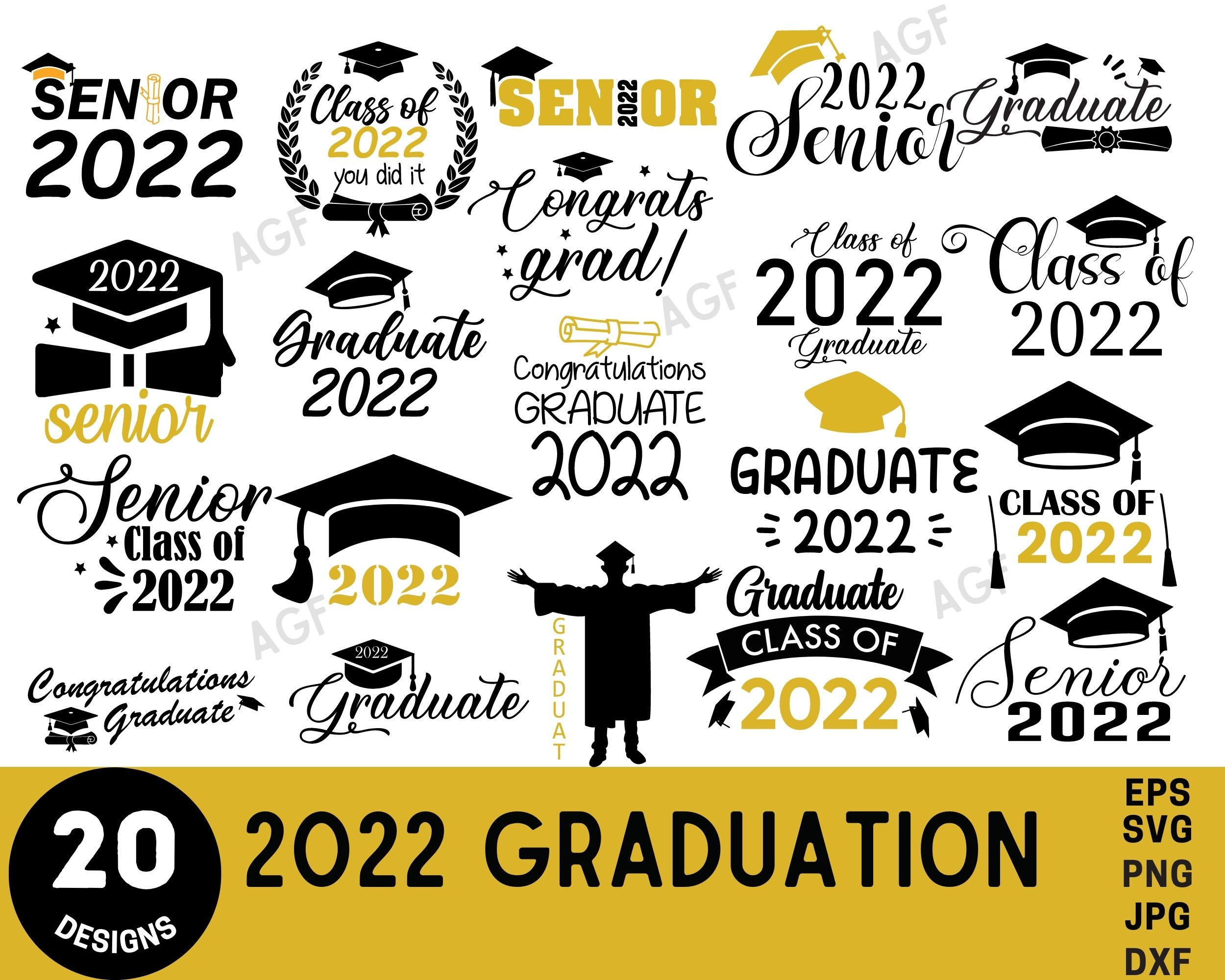 Graduation Bundle Graduation Cap Bundle Svg Class of 2022 - Etsy
