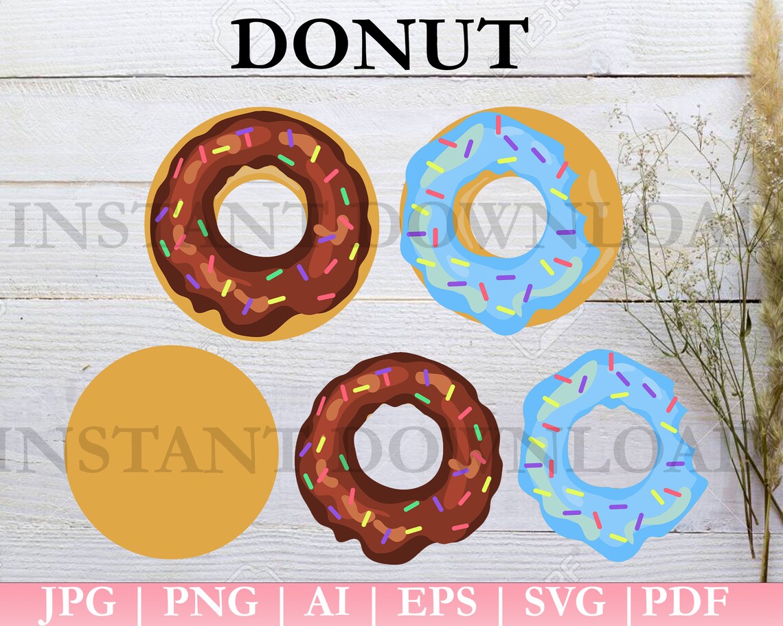 Donut SVG Donut SVG Bundle Donut Png Donut Clipart - Etsy