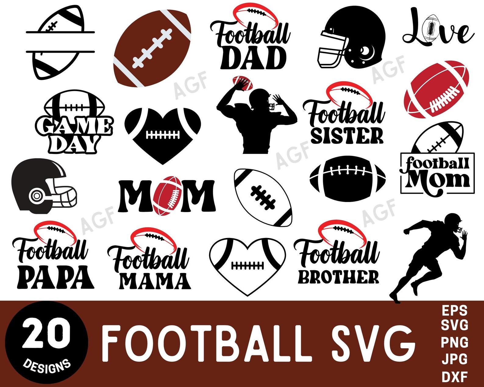 Football Svg Football Svg Bundle Football Png Football - Etsy