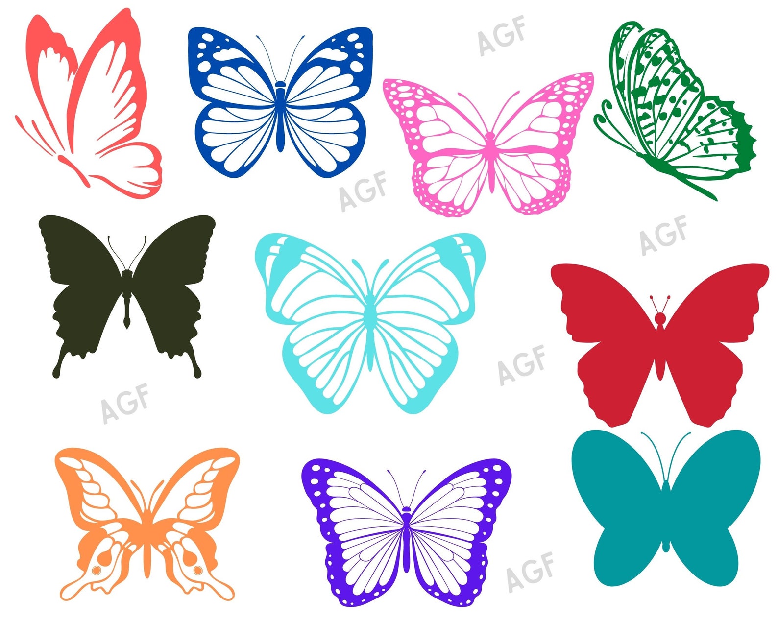 Butterfly Svg, Butterfly Svg Bundle, Layered Butterfly Bundle Cricut ...