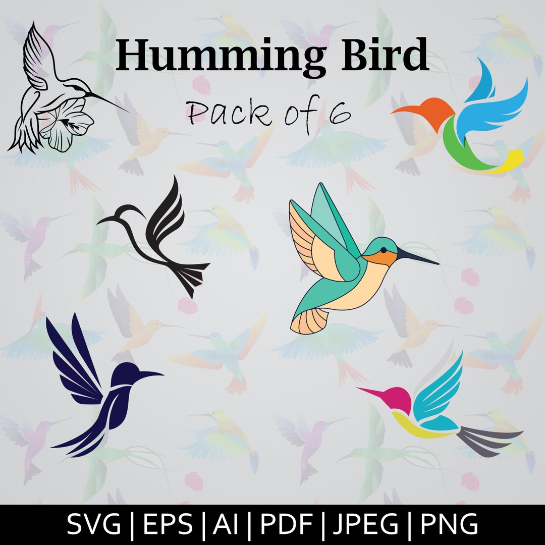 Hummingbird SVG, Hummingbird SVG Bundle, Hummingbird Clipart ...
