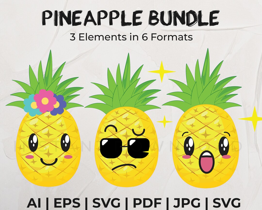 Pineapple SVG Pineapple Clipart Pineapple Print SVG - Etsy