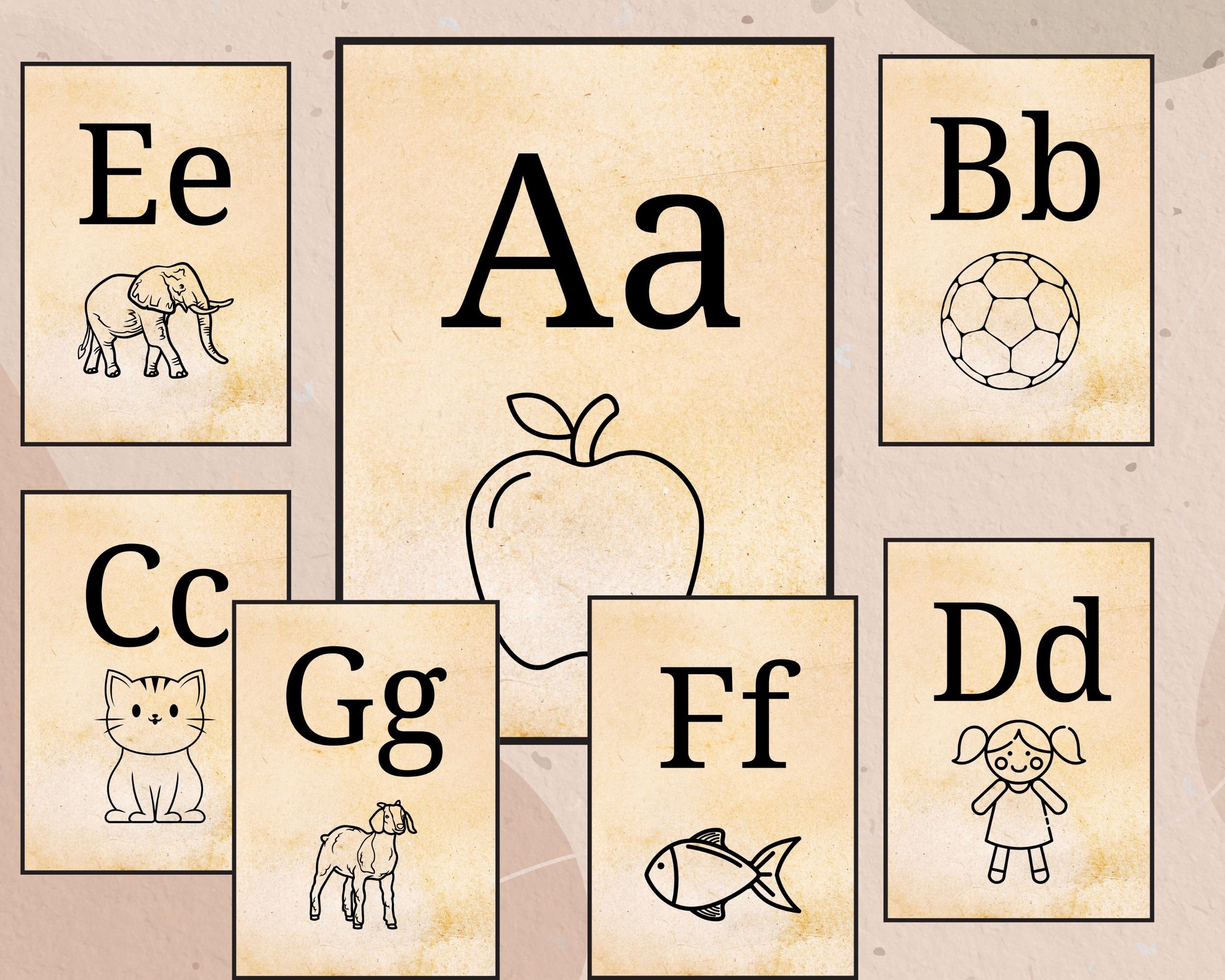 A-Z Alphabet classroom Alphabet Fruit Alphabet Poster - Etsy Australia