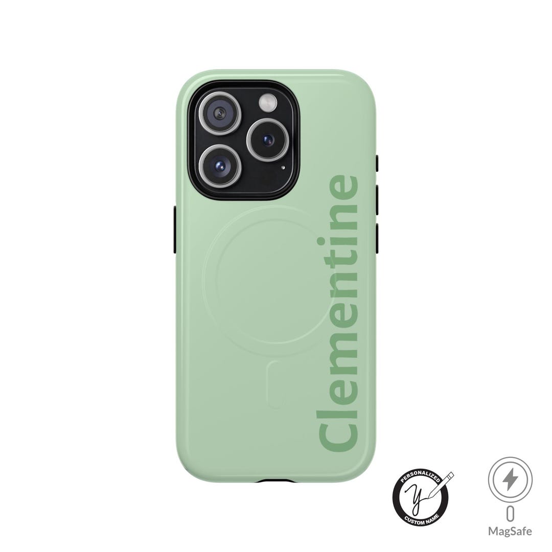 Mint Custom Name Magsafe iPhone Tough Case, Gift for Her, Mothers Day ...