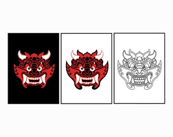 Korean Traditional Mask - Etsy