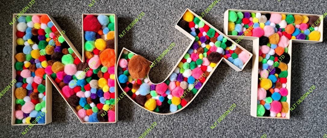 Wooden Fillable Letters - Etsy