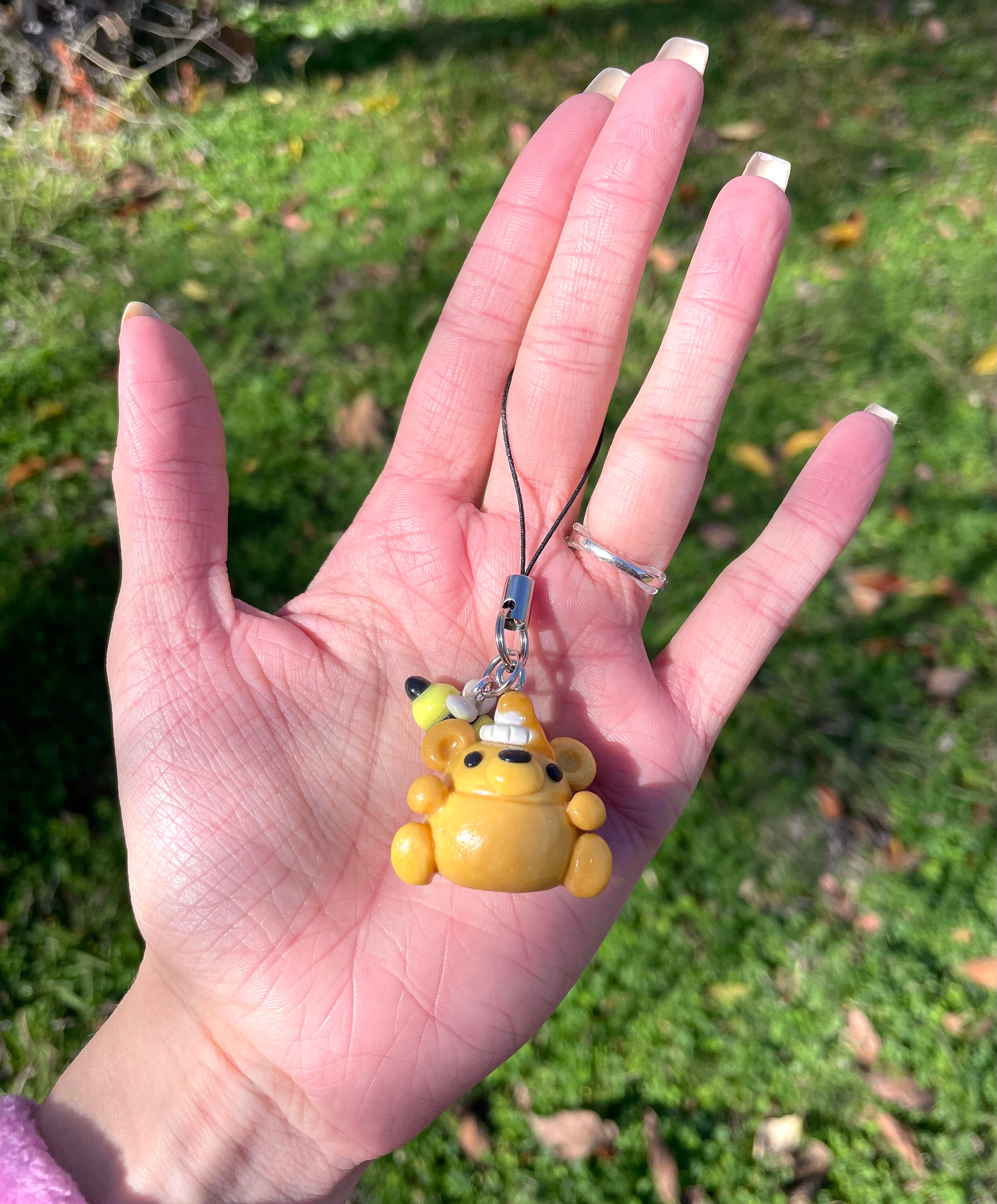 Honey Bear Keychain/charm Polymer Clay - Etsy