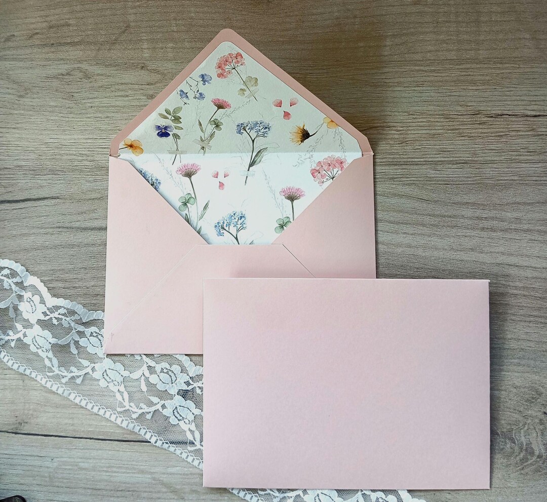 Envelopes Lined 5x7 Handmade to Order, Liners Assembled - Etsy