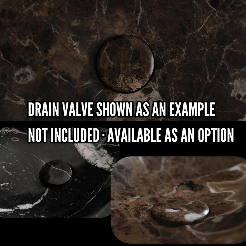 Handmade Marble Vessel Sink, Natural Stone Bathroom Basin Luxury ...
