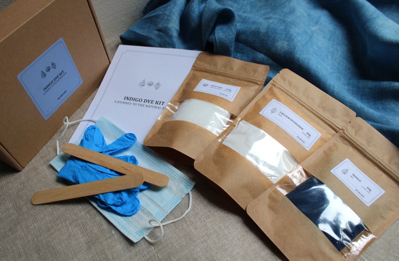 Natural Indigo Dye Kit: Fructose Vat, DIY Blue Color (with Instruction ...