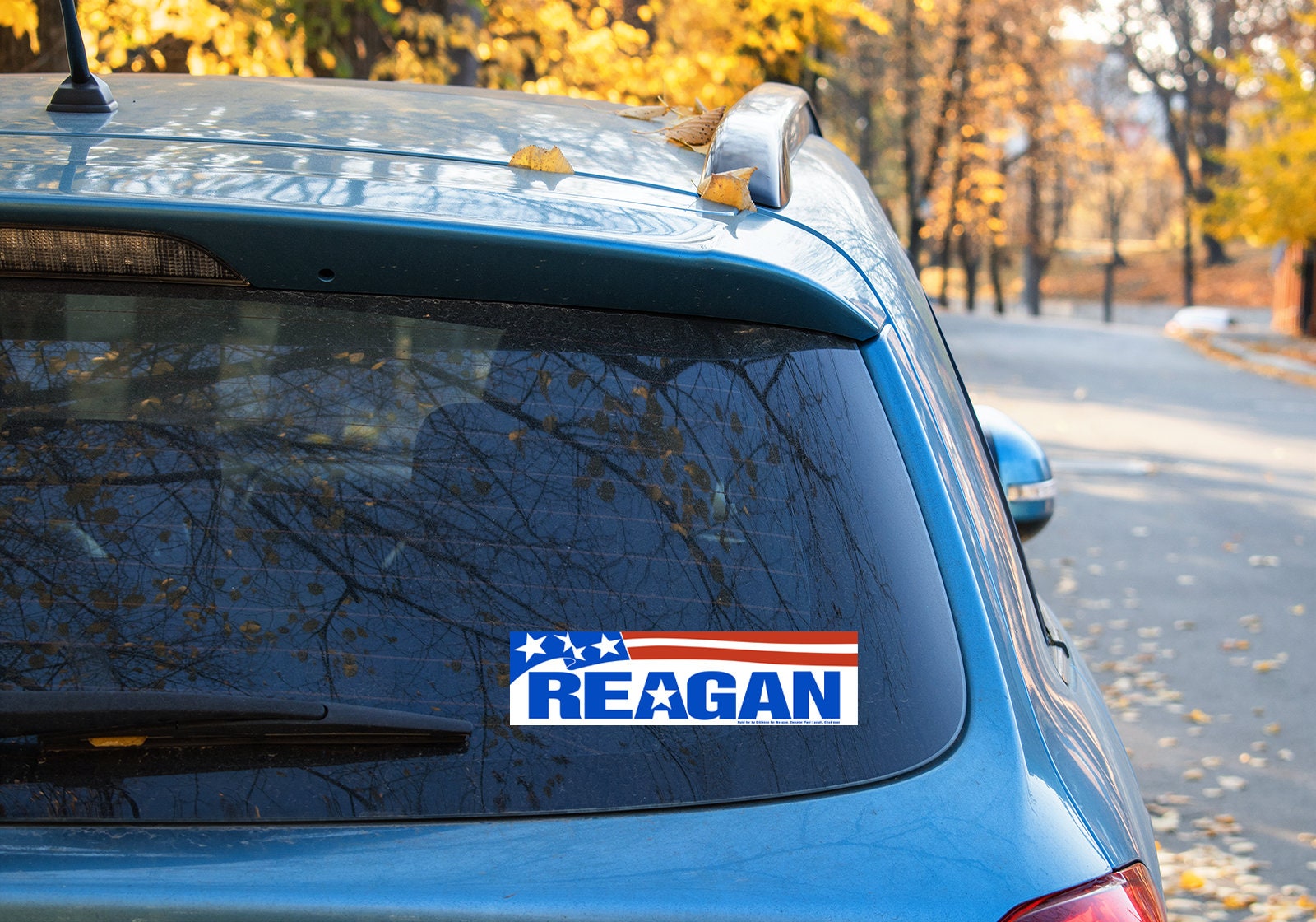 Vintage 1980 Ronald Reagan Campaign Bumper Sticker / Replica Retro ...