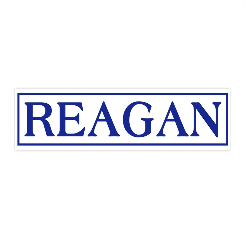 Vintage 1984 Ronald Reagan Campaign Bumper Sticker / Replica Retro ...