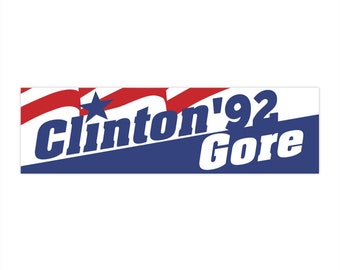 Vintage 1980 Ronald Reagan Campaign Bumper Sticker / Replica Retro ...