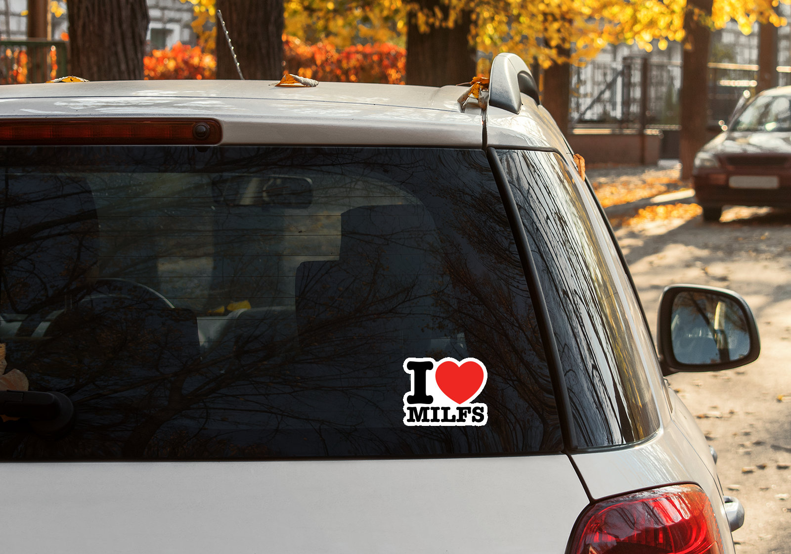 I Love Milfs Bumper Sticker / Funny Milf Car Decal / Heart Milfs Decal ...