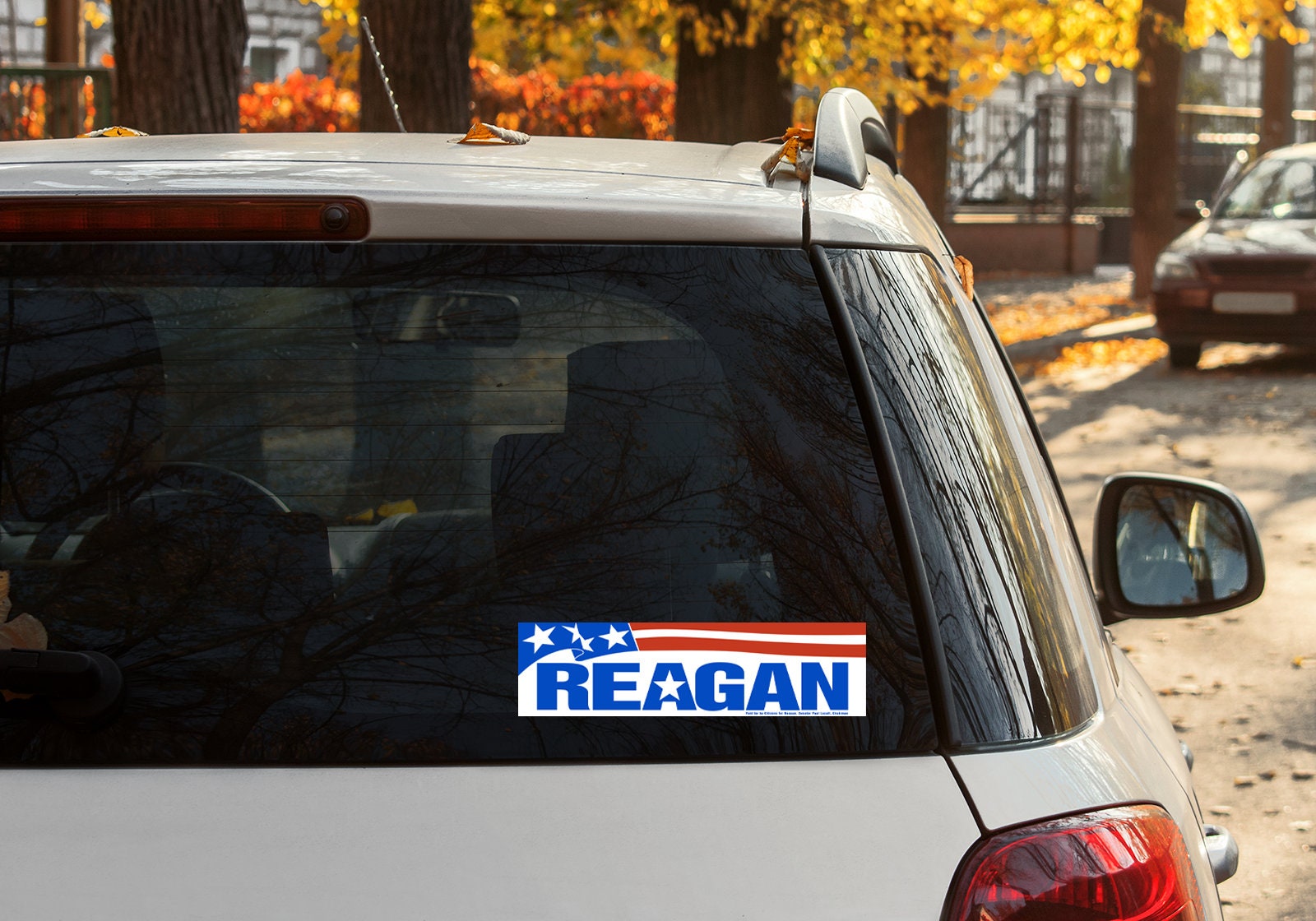 Vintage 1980 Ronald Reagan Campaign Bumper Sticker / Replica Retro ...