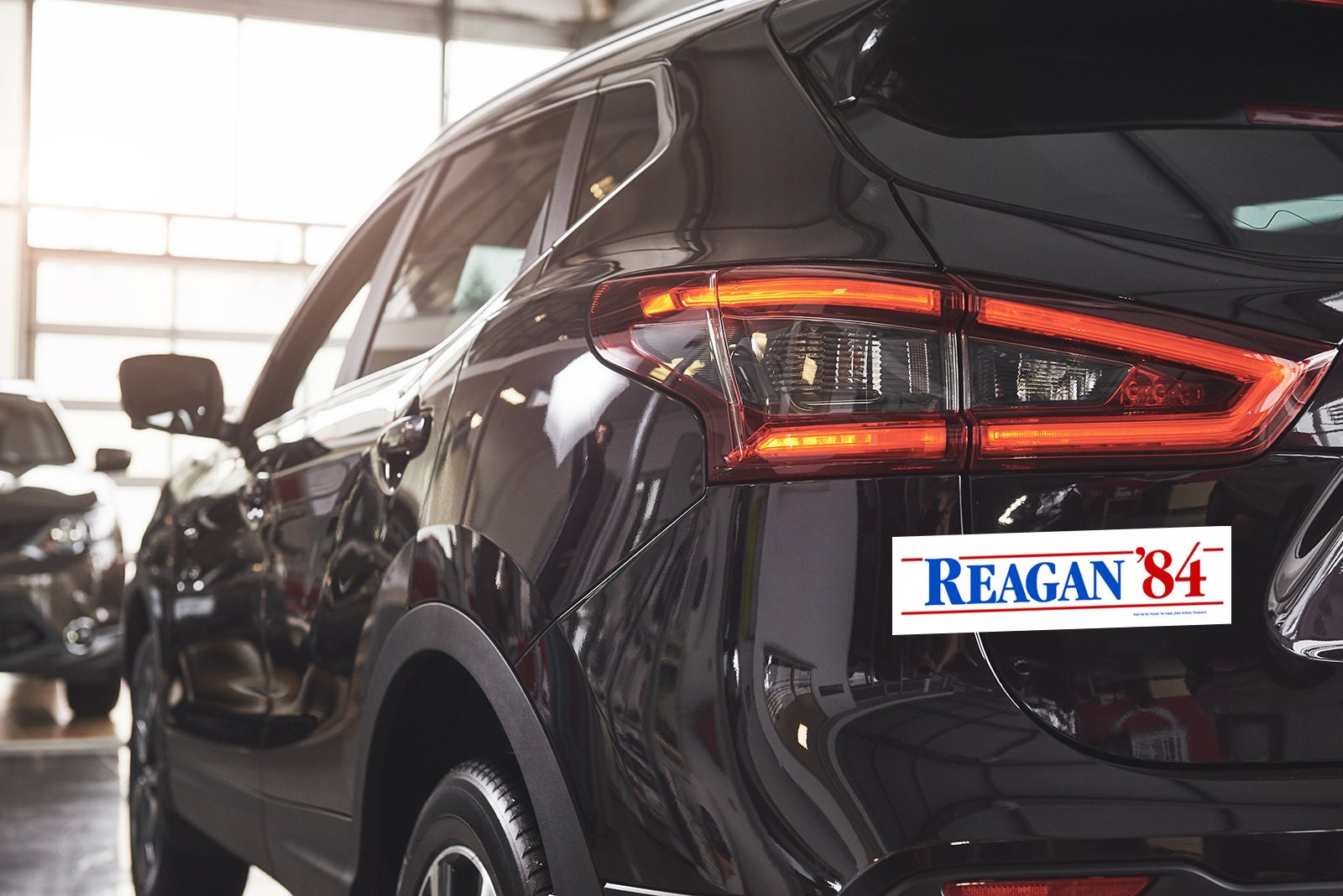 Vintage 1984 Ronald Reagan Campaign Bumper Sticker / Replica Retro ...