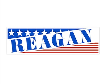 Vintage 1980 Ronald Reagan Campaign Bumper Sticker / Replica - Etsy