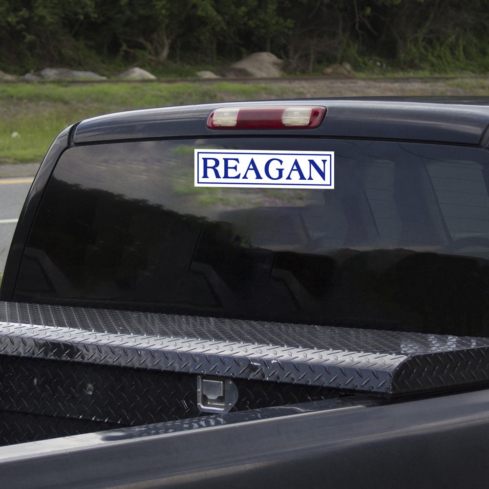Vintage 1984 Ronald Reagan Campaign Bumper Sticker / Replica Retro ...