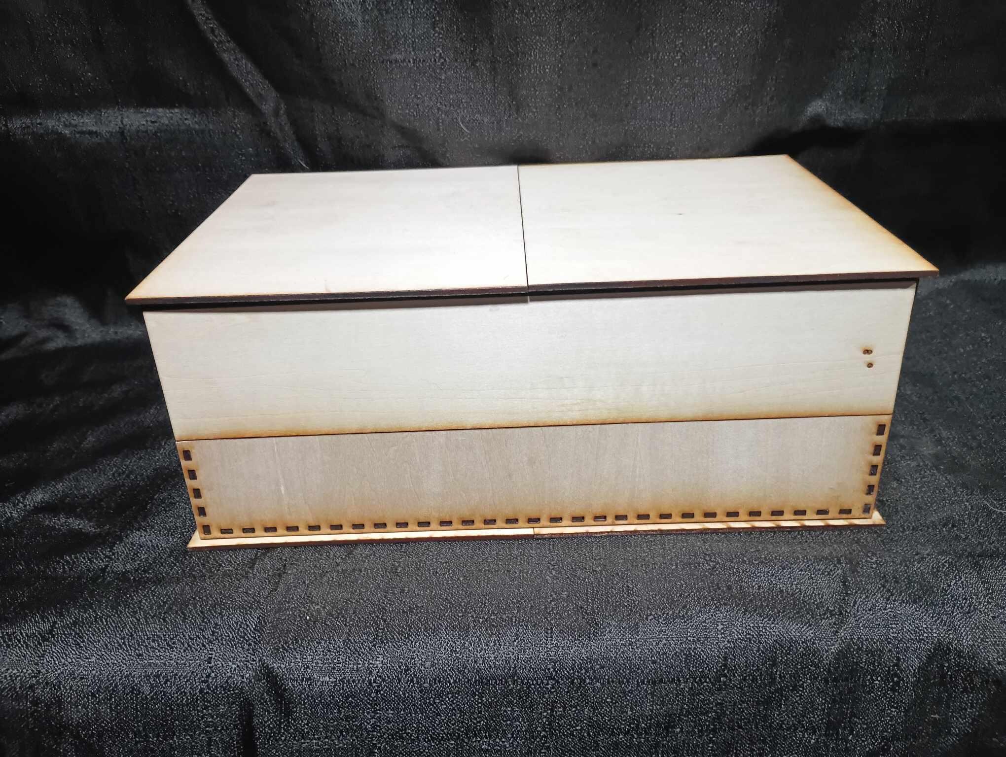 Secret Book Box Laser Cut Plans: Hidden Storage With Drawers (SVG ...